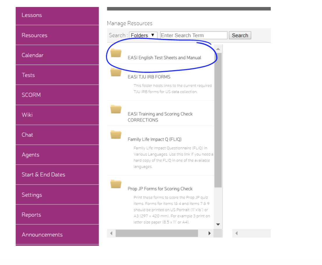 Log In Info – EASI UK and Ireland Project